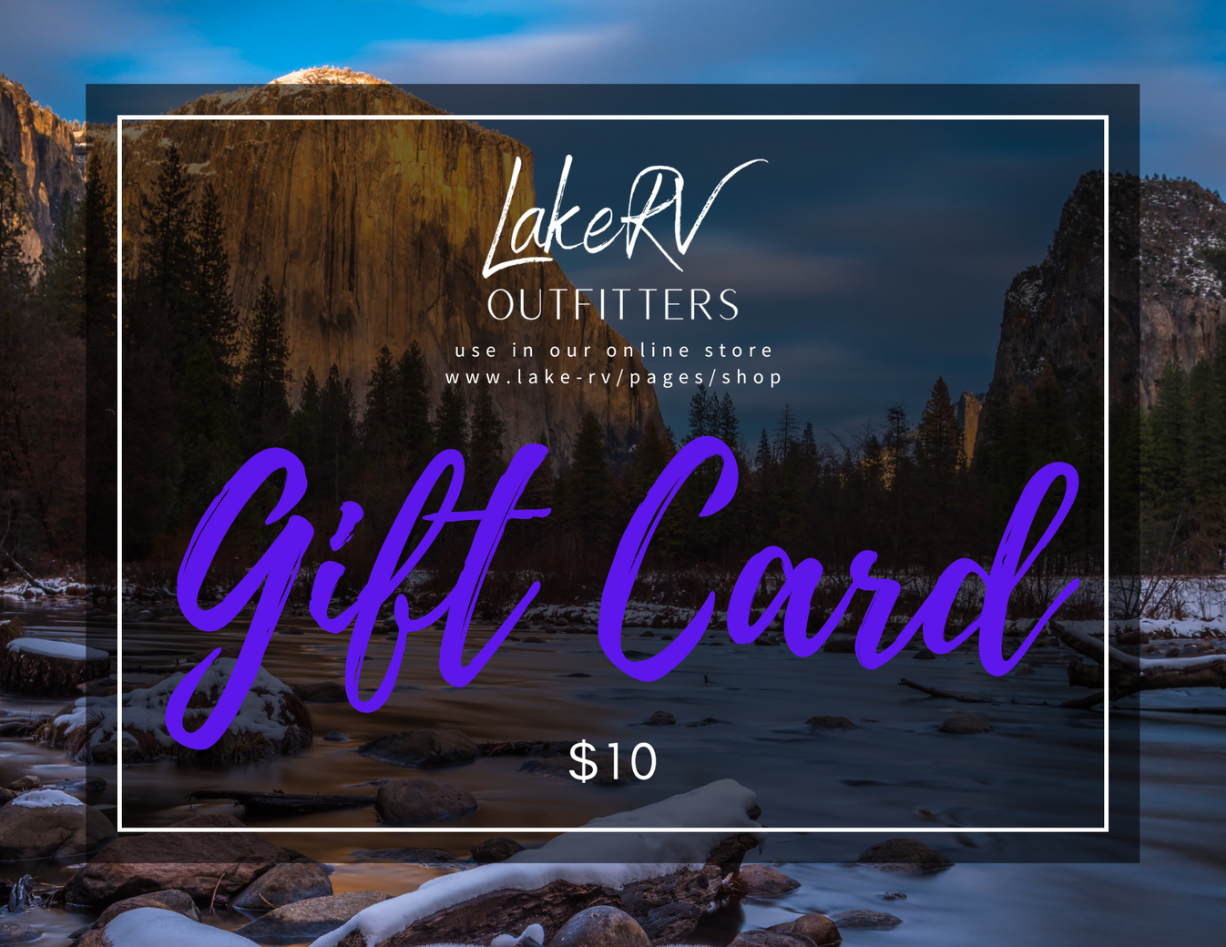 Lake RV Gift Card – Lake RV